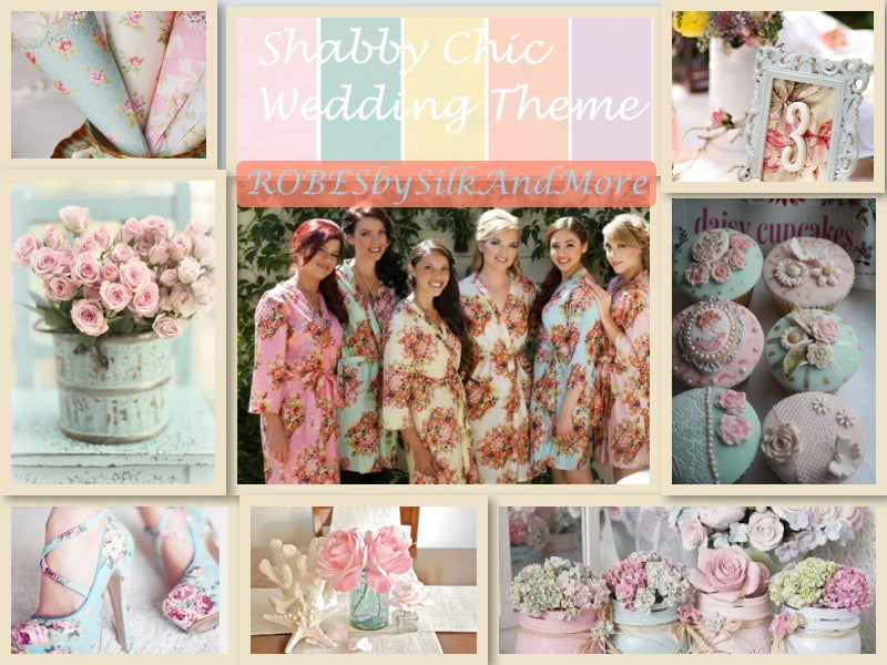 Shabby Chic Wedding Theme Robes – robesbysilkandmore